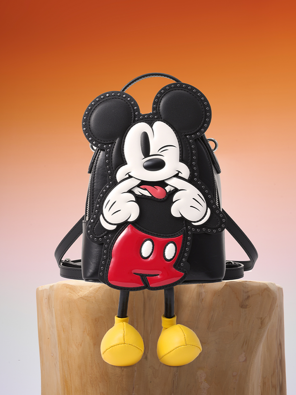 (Instock!) Mickey Mouse Cow Leather Backpack – FION ASIA